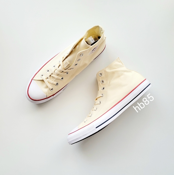 Converse | Shoes | Converse Chuck Taylor All Star Hi Natural White Mens ...